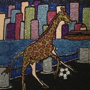 Giraffe through the city