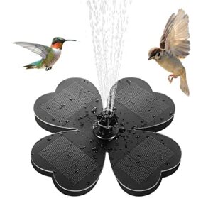 solar fountain pump for bird bath, lucky clover solar water pump for pond, raesoot floating solar powered water pump for garden backyard pond pool, outdoor decor summer gifts for mother