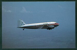 airkenya africa douglas dc-3c propeller commercial airplane vintage postcard