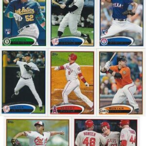 2012 Topps Baseball Series Complete Mint Hand Collated 660 Card Set Including Derek Jeter and the First Regular Issue Mike Trout Card Plus