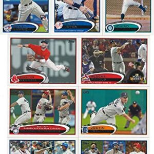 2012 Topps Baseball Series Complete Mint Hand Collated 660 Card Set Including Derek Jeter and the First Regular Issue Mike Trout Card Plus