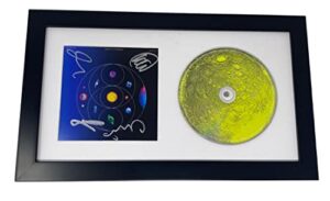 coldplay band signed music of the spheres framed cd chris martin acoa coa