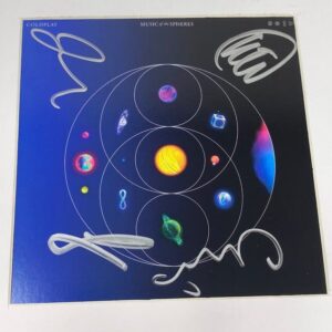 Coldplay Band Signed Music of the Spheres Framed CD Chris Martin ACOA COA