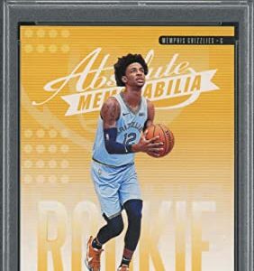 Ja Morant 2019 Panini Absolute Memorabilia Yellow Rookie Card #2 PSA 10