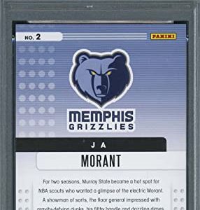 Ja Morant 2019 Panini Absolute Memorabilia Yellow Rookie Card #2 PSA 10