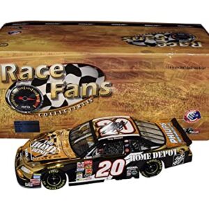 AUTOGRAPHED 2002 Tony Stewart #20 The Home Depot WINSTON CUP CHAMPION (Race Fans Only) 24K GOLD Joe Gibbs Racing Vintage Signed 1/24 Scale NASCAR Diecast with COA (1 of only 2,508 produced)