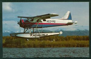 de havilland canada dhc-2 beaver seaplane mk1 ketchum air service postcard