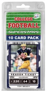 michigan wolverines- (10) card pack college football different michigan superstars starter kit! comes in souvenir case! great mix of modern & vintage players for the super wolverine fan! by 3bros