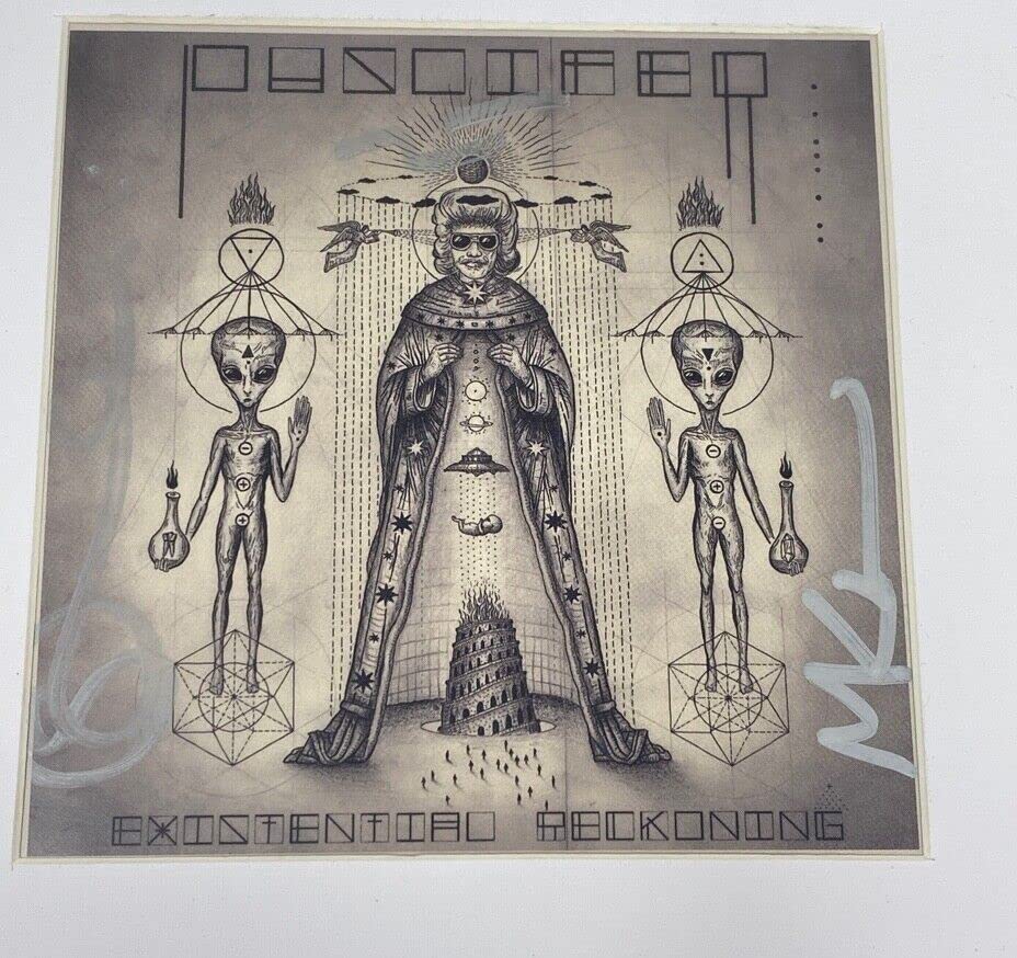 Puscifer Signed Existential Reckoning Framed CD Maynard James Keenan Tool ACOA