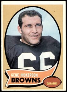 1970 topps # 233 gene hickerson cleveland browns-fb (football card) ex browns-fb ole miss