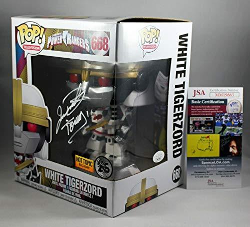 Jason David Frank Signed Mighty Morphin Power Rangers White Tigerzord 6" Funko Pop Vinyl Figure w/JSA COA