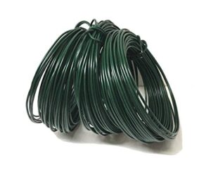 45m (147 foot) garden wire dark green coated plant twist tie garden plant training wire