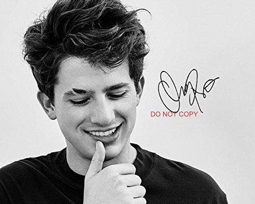 Charlie Puth sexy singer Reprint SIGNED 8x10" Photo #4 RP Autographed