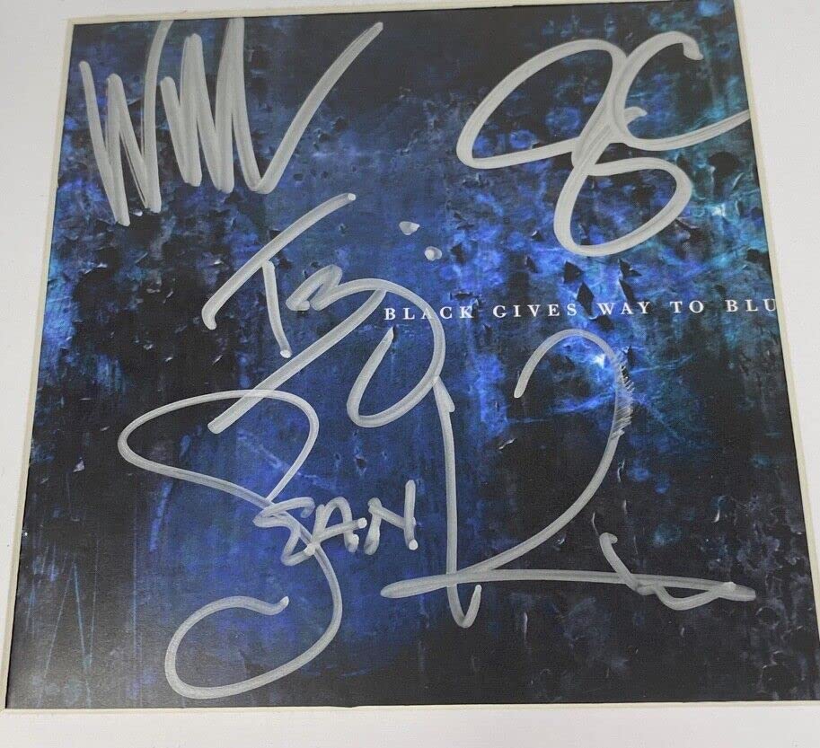 Alice In Chains Signed Black Gives Way To Blue Framed CD Cantrell x4 ACOA COA