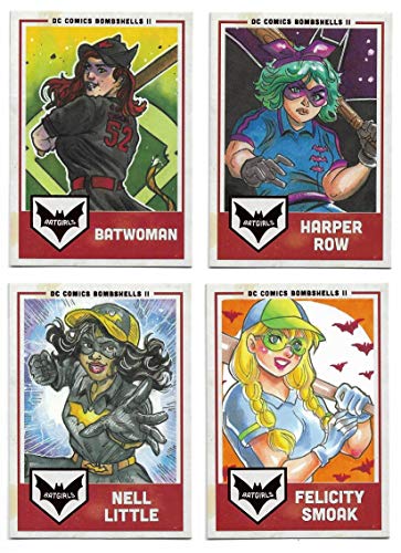 2018 Cryptozoic DC Bombshells Series 2 Trading Cards Mini Master Set Complete Base Set With 4 Insert Sets