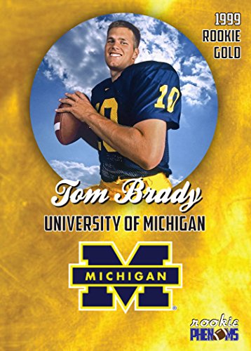 1999 PRE ROOKIE COLLEGE CARD TOM BRADY UNIVERSITY OF MICHIGAN IN A ONE TOUCH MAGNETIC CASE