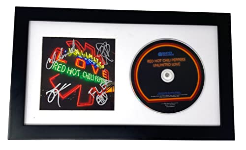 Red Hot Chili Peppers Band Signed Autograph Unlimited Love Framed CD Display COA