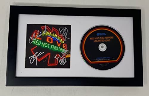 Red Hot Chili Peppers Band Signed Autograph Unlimited Love Framed CD Display COA