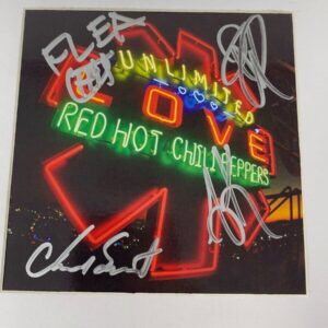 Red Hot Chili Peppers Band Signed Autograph Unlimited Love Framed CD Display COA