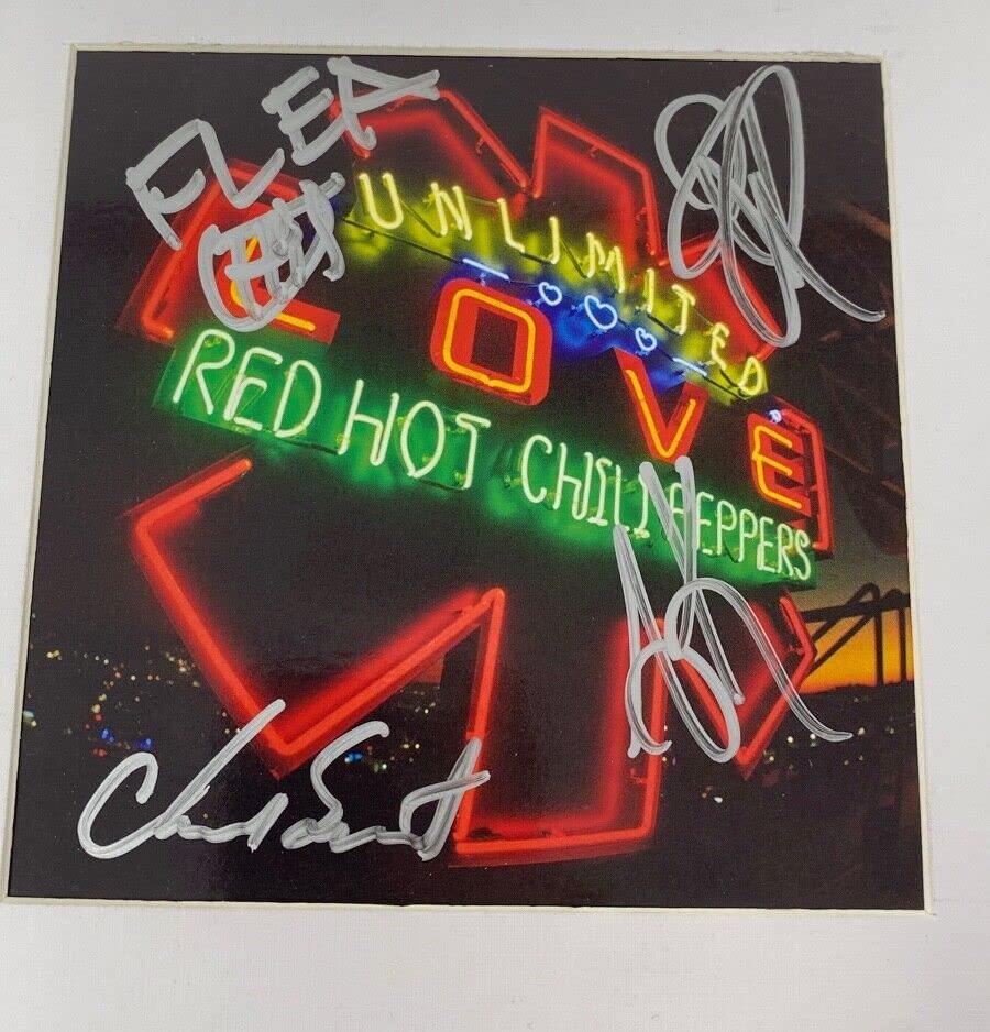 Red Hot Chili Peppers Band Signed Autograph Unlimited Love Framed CD Display COA