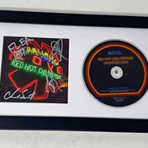 Red Hot Chili Peppers Band Signed Autograph Unlimited Love Framed CD Display COA