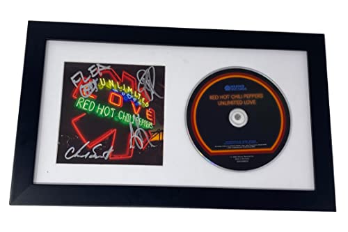 Red Hot Chili Peppers Band Signed Autograph Unlimited Love Framed CD Display COA