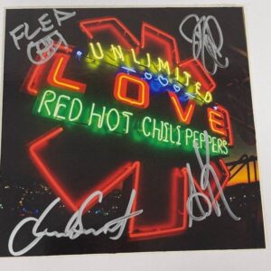 Red Hot Chili Peppers Band Signed Autograph Unlimited Love Framed CD Display COA