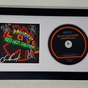 Red Hot Chili Peppers Band Signed Autograph Unlimited Love Framed CD Display COA