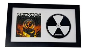 motionless in white signed scoring the end of the world framed cd display coa