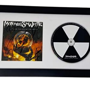 Motionless in White Signed Scoring the End of the World Framed CD Display COA