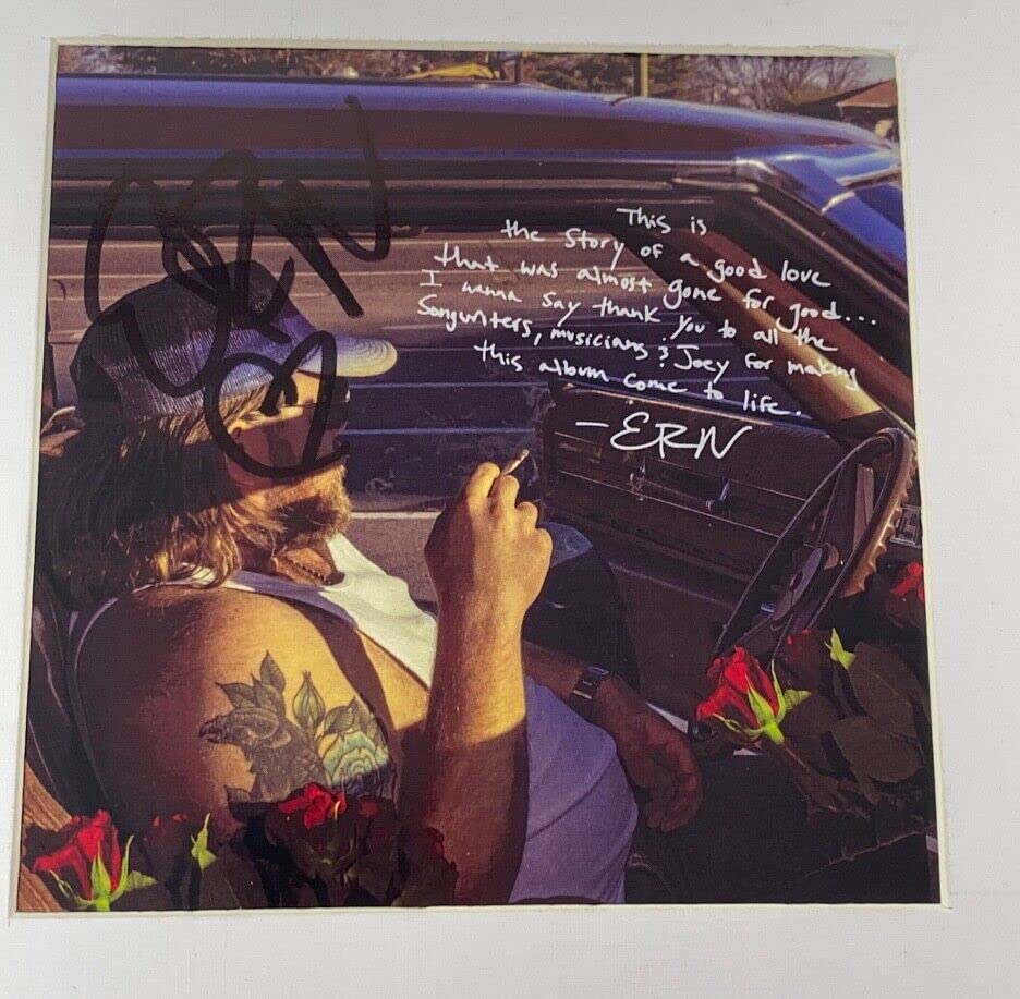 Ernest Signed Autograph Flower Shops The Album Framed CD Morgan Wallen COA