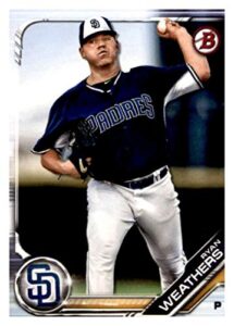 2019 bowman prospects #bp-66 ryan weathers padres mlb baseball card nm-mt