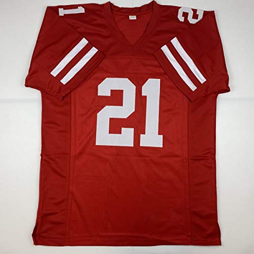 Autographed/Signed Frank Gore San Francisco Red Football Jersey JSA COA