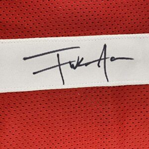 Autographed/Signed Frank Gore San Francisco Red Football Jersey JSA COA