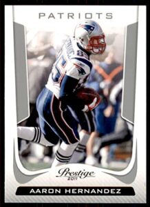 2011 prestige football card #114 aaron hernandez