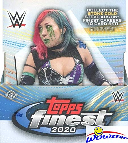 2020 Topps FINEST WWE Wrestling Factory Sealed HOBBY Box with (2) AUTOGRAPHS !! Look for Autos of Roman Reigns, Liv Morgan, Sasha Banks, Bayley, Rhea Ripley & More! WOWZZER!