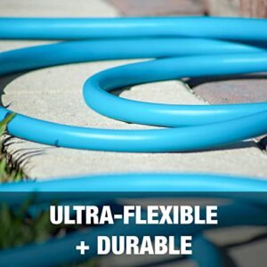 Aqua Joe AJPGH50-PRO HybridFLEX Professional-Grade Kink-Free Abrasion-Resistant Hybrid Polymer Garden Hose w/Dual Swivel Grenade Grips, 500-PSI Burst, 50-Foot x 5/8-Inch and BPA/Phthalate/Lead Ratings