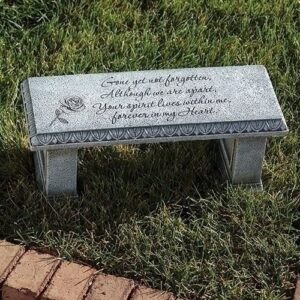 roman joseph studio memorial garden bench 6.25 inch tall