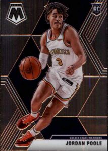 2019-20 panini mosaic #228 jordan poole rc rookie golden state warriors nba basketball trading card