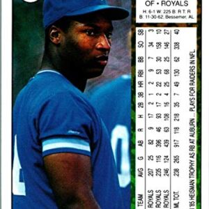 1989 Upper Deck #221 Bo Jackson Kansas City Royals MLB Baseball Card NM-MT