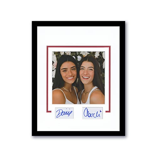 Charli & Dixie D'Amelio AUTOGRAPH Signed TikTok Stars Framed 11x14 Display ACOA