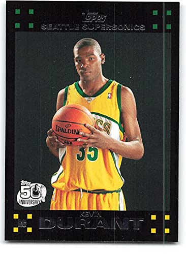 2007-08 Topps #112 Kevin Durant NM-MT RC Rookie Supersonics