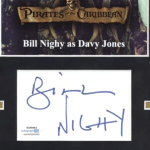 Bill Nighy"Pirates of the Caribbean" AUTOGRAPH Signed Framed 11x14 Display ACOA