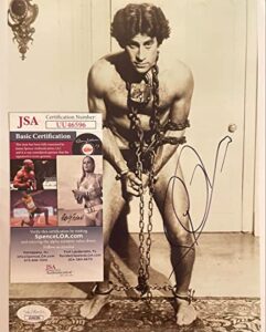 paul michael glaser the great houdini 76 original signed 8×10 photo w/jsa coa