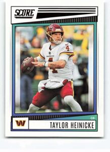 2022 score #254 taylor heinicke nm-mt washington commanders football