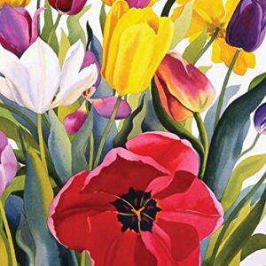 Toland Home Garden 109601 Tulip Spring Garden Flag, 28" x40", Double Sided for Outdoor Summer House Yard Decoration