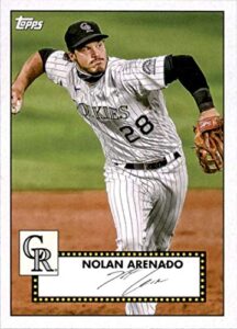 2021 topps 1952 topps redux #t52-35 nolan arenado colorado rockies baseball nm-mt