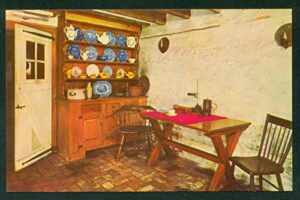 betsy ross basement kitchen house philadelphia pennsylvania interior postcard