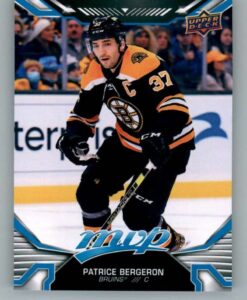 2022-23 upper deck mvp #109 patrice bergeron boston bruins nhl hockey trading card