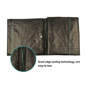 GRASSCLUB Weed Barrier Fabric, Garden Landscape Weed Blocker Woven Fabric Heavy Duty Ground Cover Mat (1)